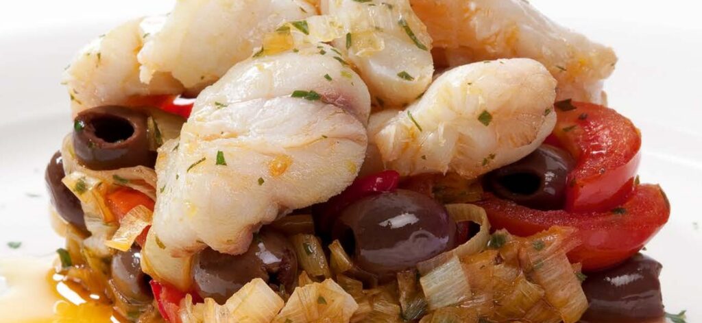 MONKFISH IN LEEK SAUCE WITH ITALIAN OLIVE - Cook With Brenda Gantt