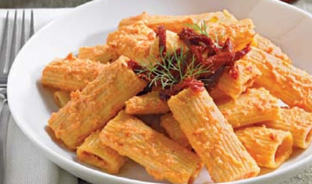 Rigatoni with sun-dried tomato and fennel sauce - Cook With Brenda Gantt