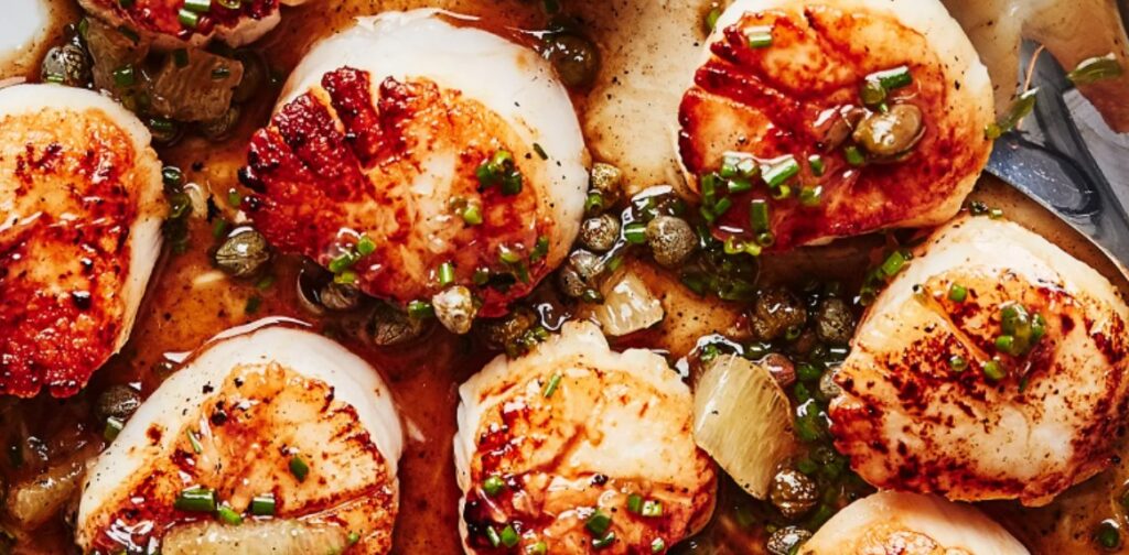 Mediterranean-Style Scallops with Olives and Oregano - Cook With Brenda ...