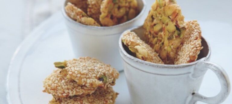 SESAME AND PISTACHIO NUT COOKIES (BARAZIQ) - Cook With Brenda Gantt