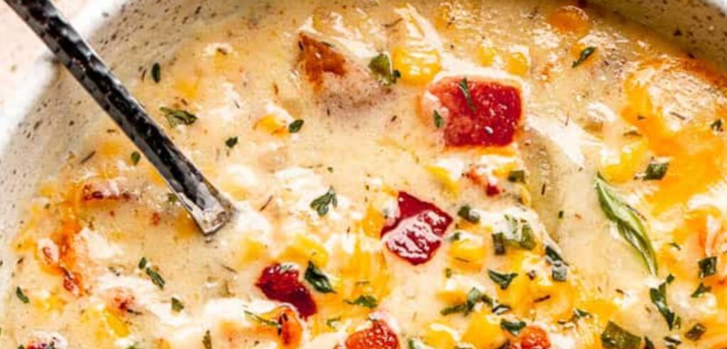 Spinach And Corn Soup With Bacon - Cook With Brenda Gantt