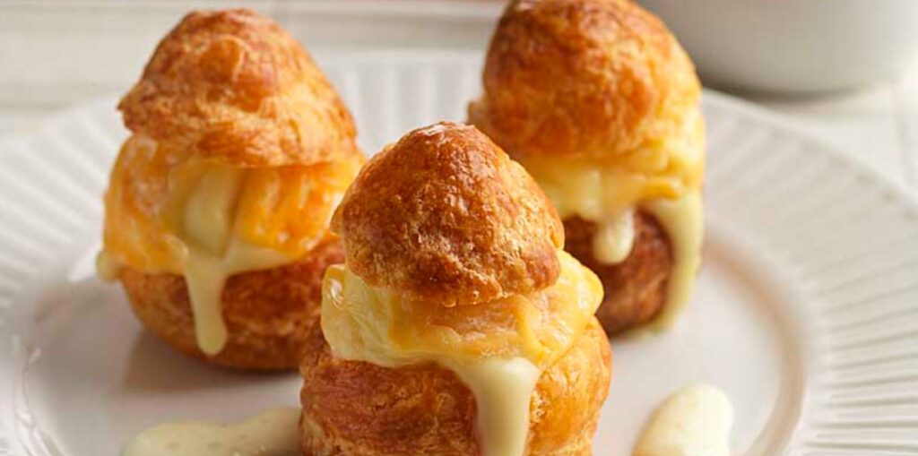 Profiteroles Filled with Langres Cheese - Cook With Brenda Gantt