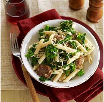 Penne with Sausage, Chickpeas, and Broccoli Rabe - Cook With Brenda Gantt