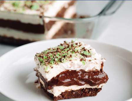 Choc Mint Crackle Cheesecake Lasagne - Cook With Brenda Gantt