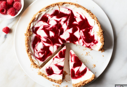 Raspberry Swirl Choc Crackle Cheesecake - Cook With Brenda Gantt